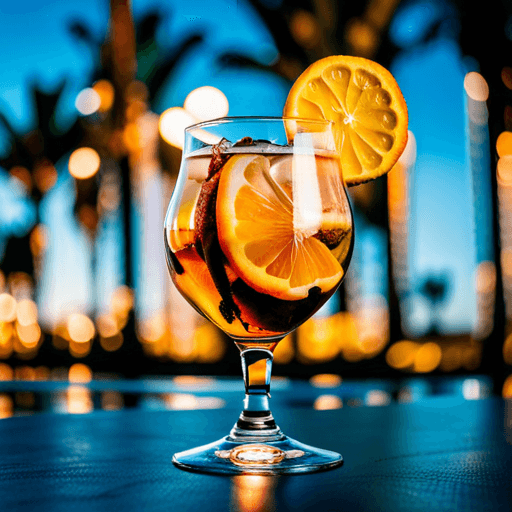 Golden Hazelnut Orange Twist, Nutty and citrus cocktail with elegant ...