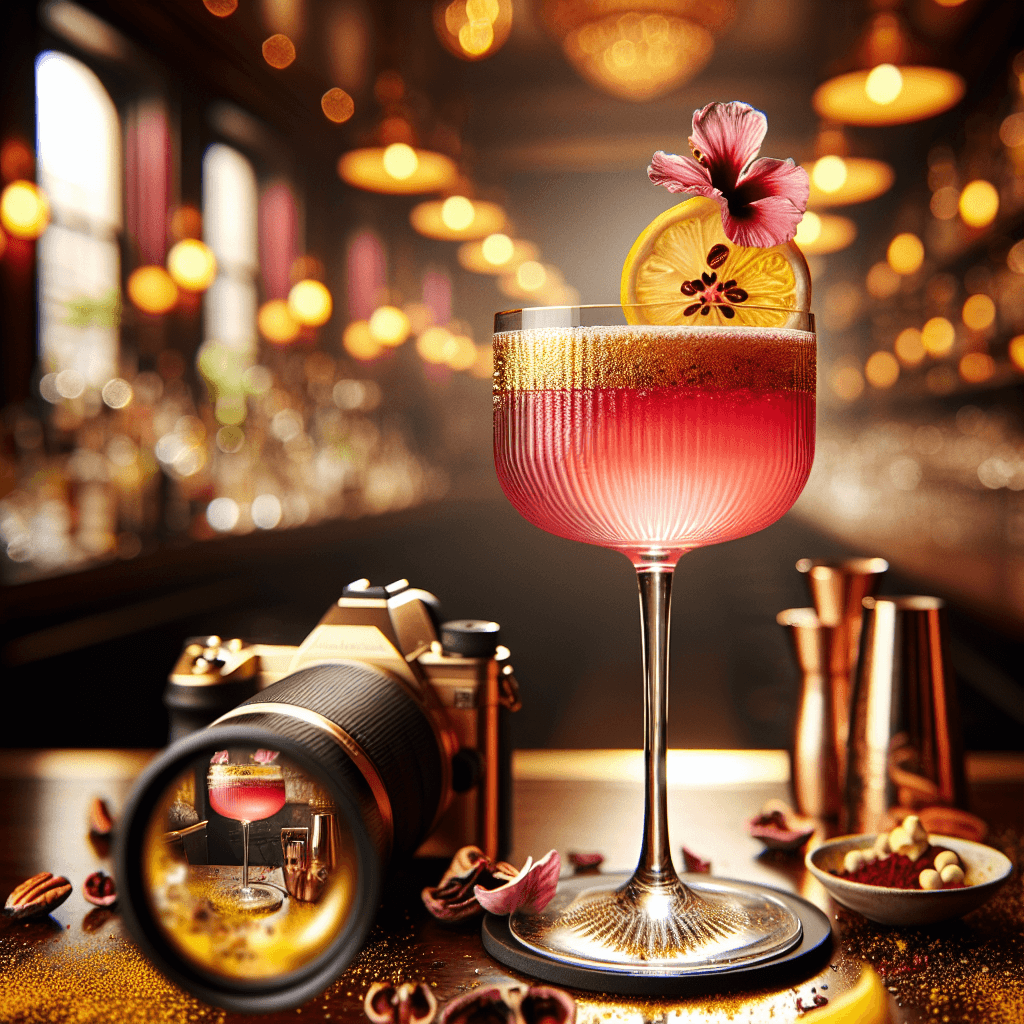 Golden Hour Spritz, Sophisticated sunset cocktail with pecan-infused ...