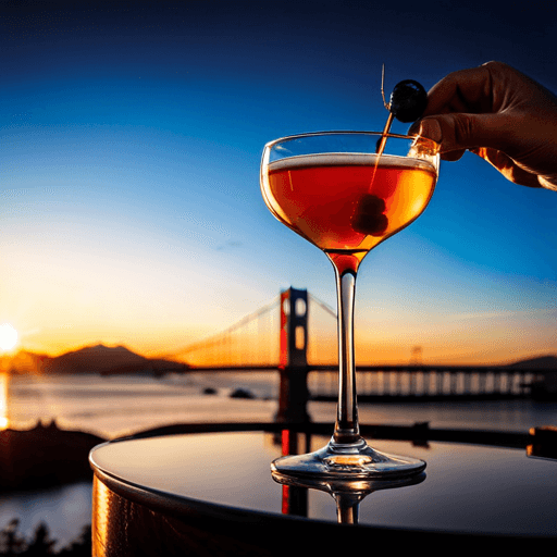 Golden State Elegance, Sophisticated California cocktail with premium ...