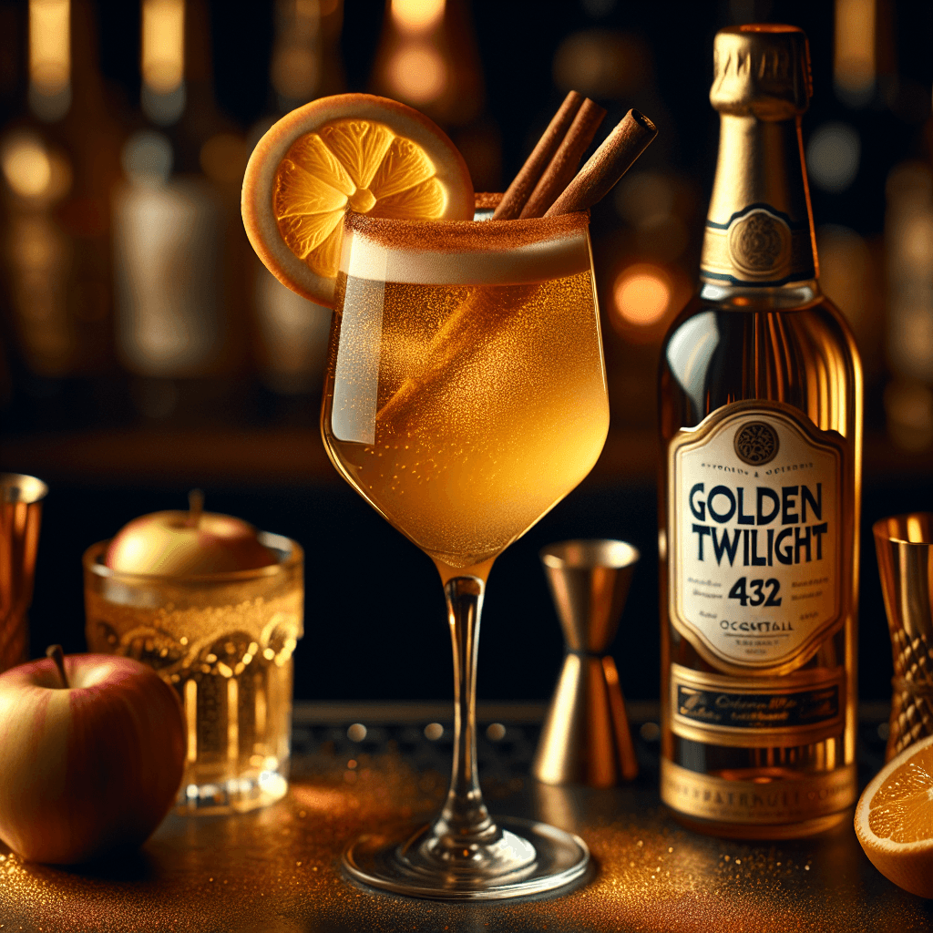 Golden Twilight Fizz, Symphony of flavors in a layered cocktail experience