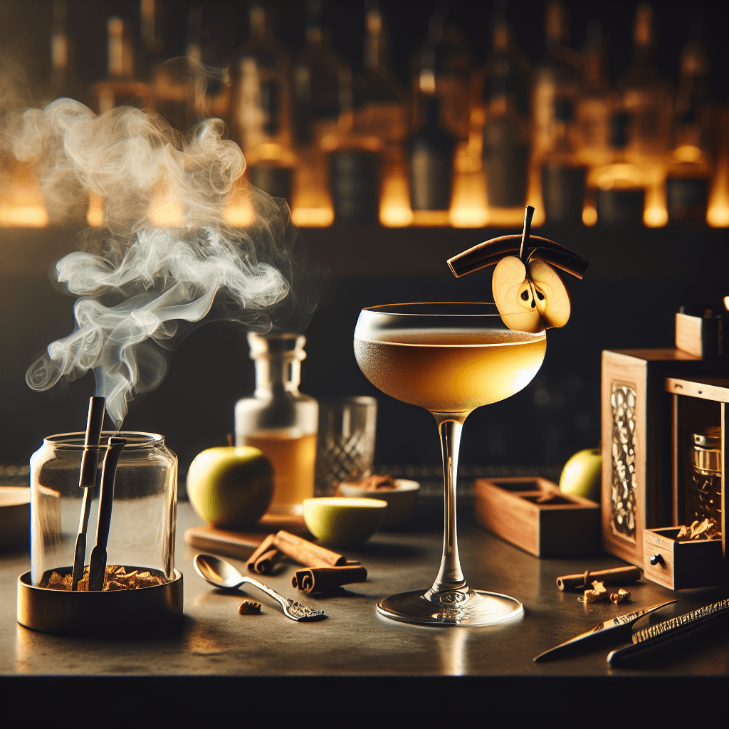 Harmony Apple Whisper, serene yet complex cocktail embodying the ...