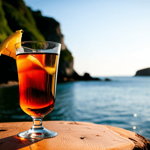 Highland Sunrise, Sophisticated cocktail with Islay Scotch, Drambuie ...