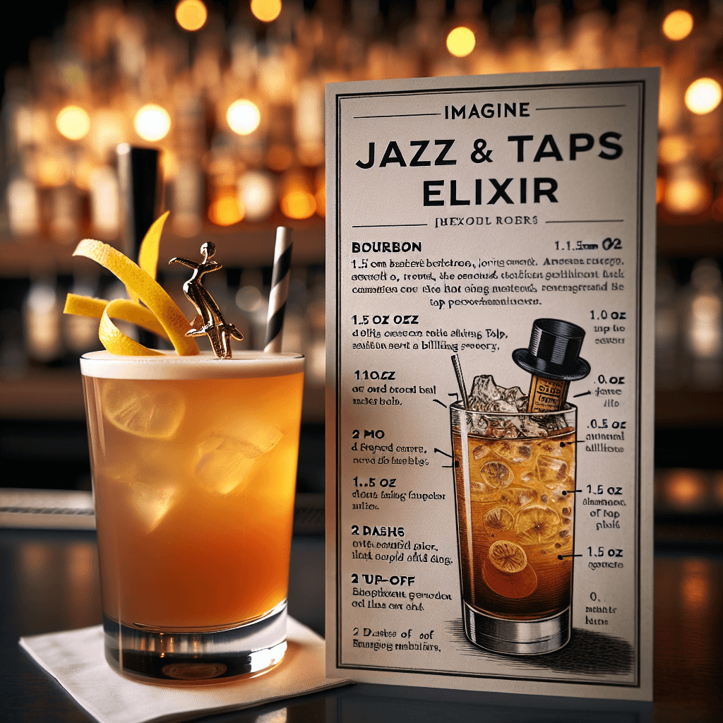 Jazz & Taps Elixir, Bold cocktail inspired by tap dance