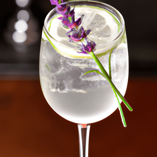 Lavender Collins, Refreshing gin cocktail with lavender notes