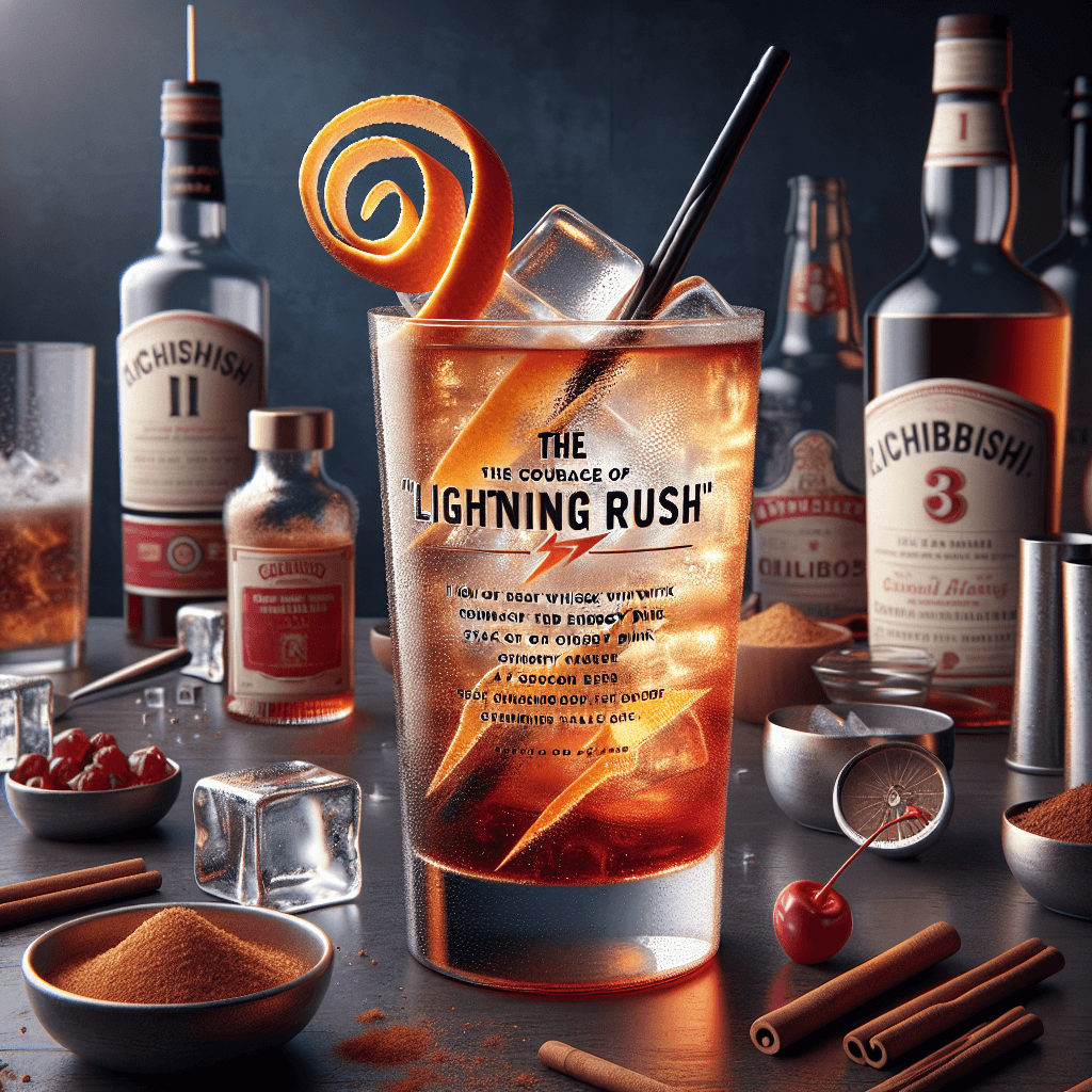 Lightning McQueen Rush, High-octane cocktail inspired by Lightning McQueen