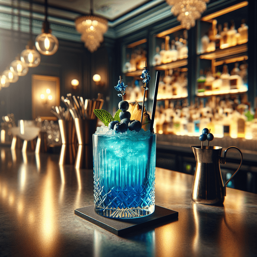 Lions' Roar Azure, Bold and visually stunning cocktail with a ...
