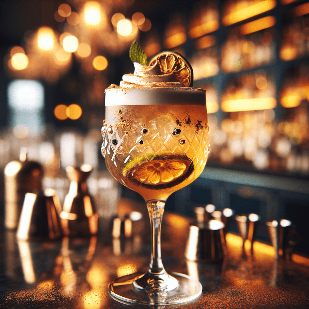 Lunar Eclipse Fizz, Complex, mystical cocktail with moonshine, passion ...