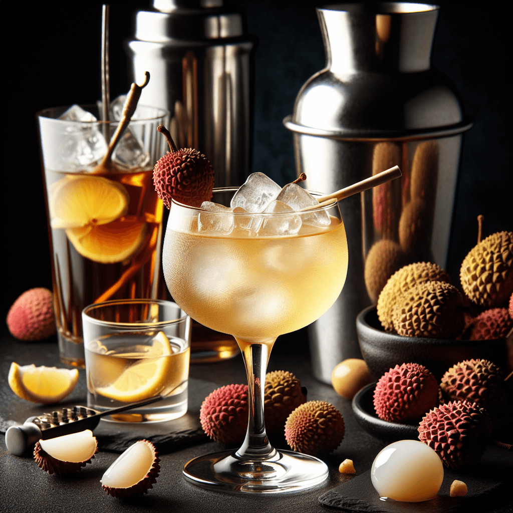 Lychee Lush Whiskey Sour, Balanced whiskey sour with exotic lychee ...