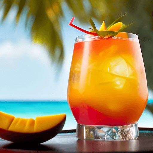 Mango Mezcal Mirage, Complex mango mezcal cocktail with pineapple ...