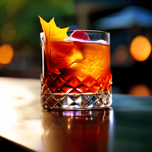 Maple Bourbon Nightcap, Rich maple bourbon nightcap with velvety finish