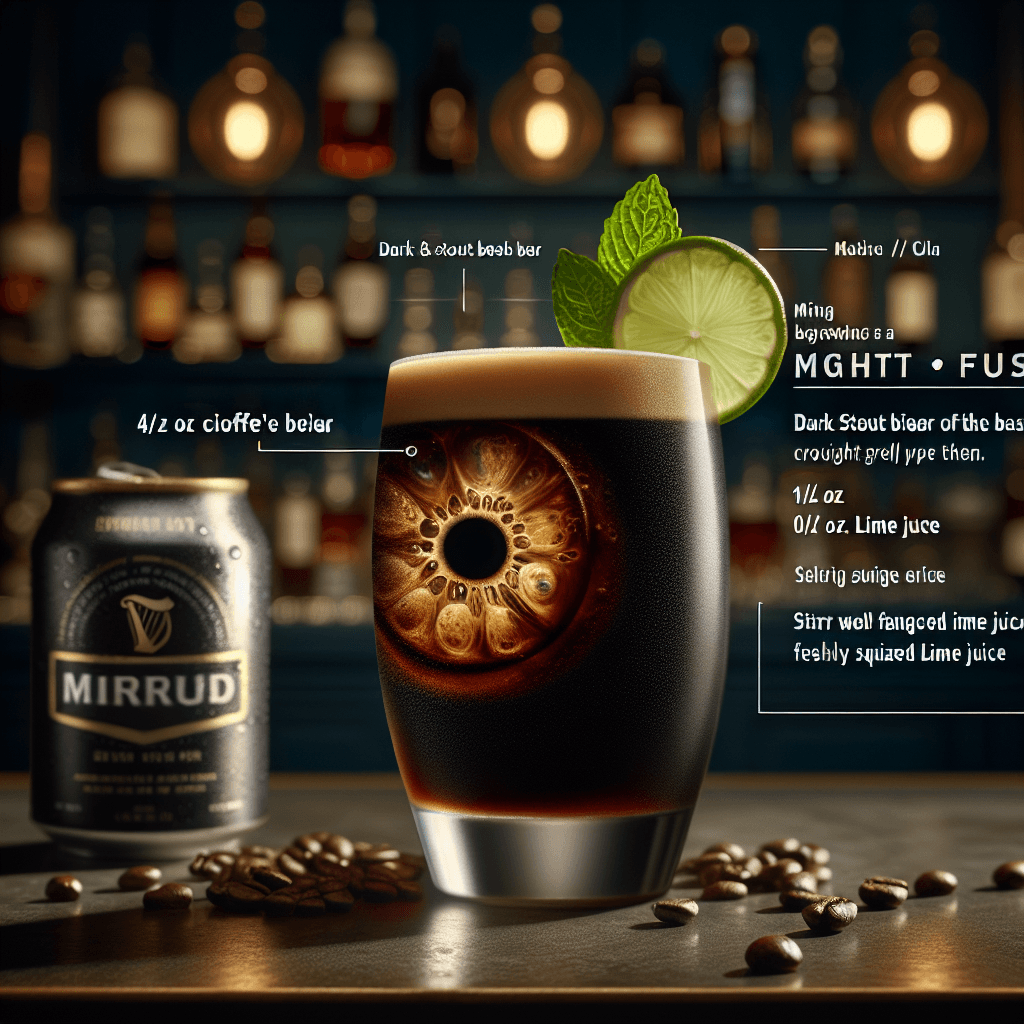 Midnight Brew Fusion, Rich stout beer meets refreshing cola with citrus ...