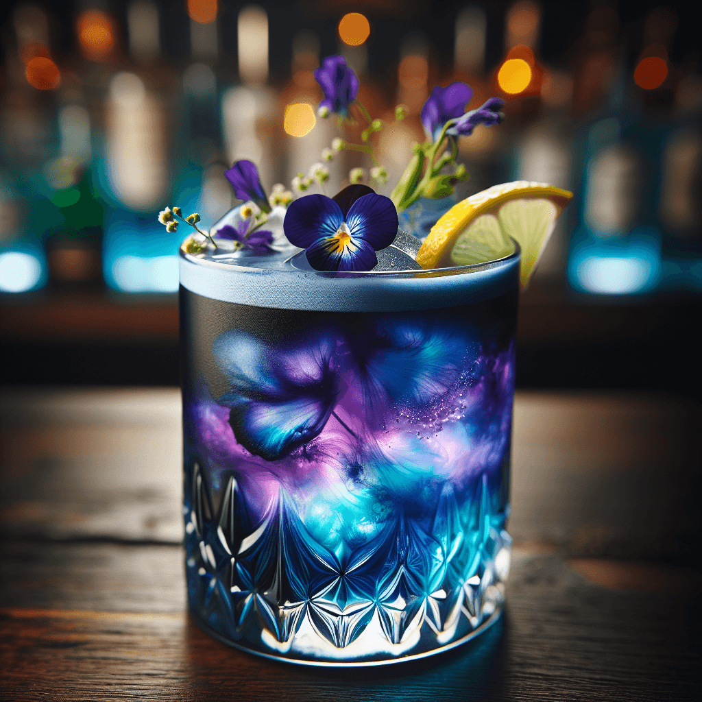 Midnight Butterfly Fizz, Color-changing cocktail with citrus ...