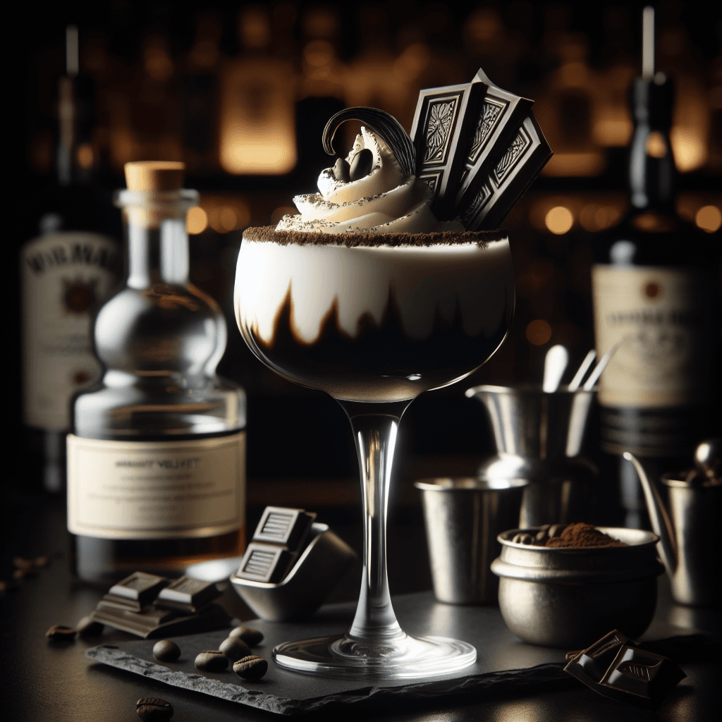 Midnight Velvet, Rich dark chocolate and creamy vanilla cocktail
