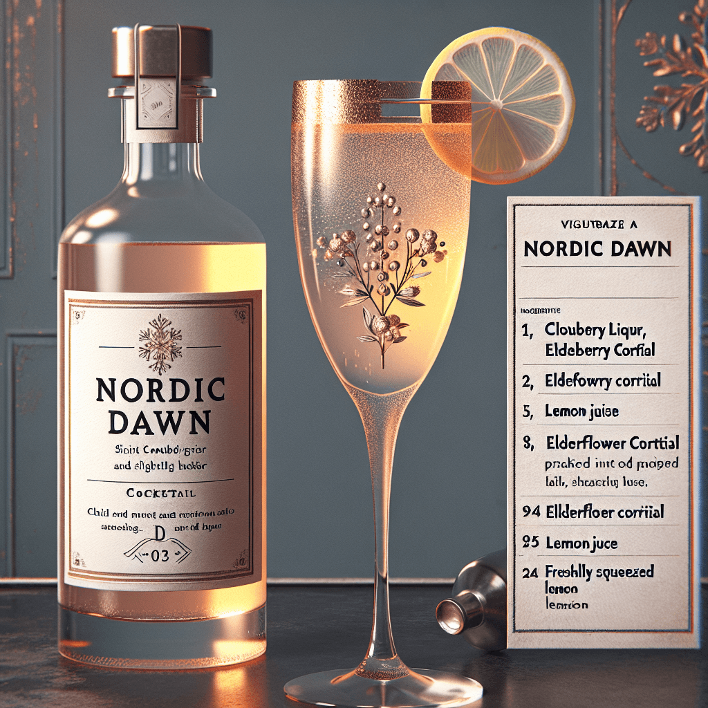 Nordic Dawn, Refreshing Nordic cocktail with cloudberry liquor and ...