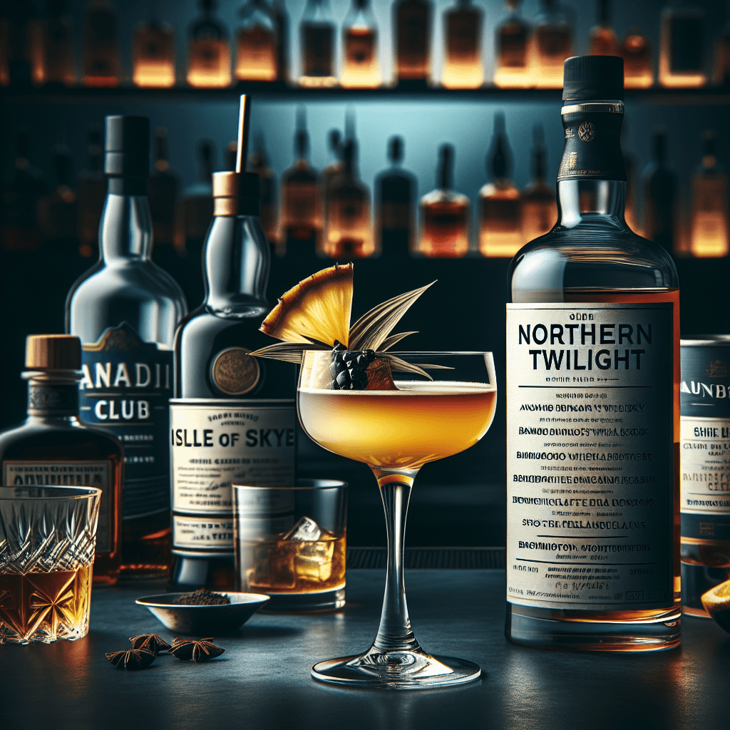 Northern Twilight, Sophisticated cocktail with Canadian Club and Isle ...