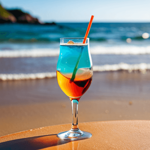 Ocean Breeze Delight, Ocean-inspired summer cocktail with seaweed and ...