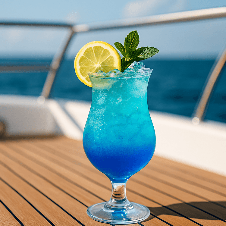 Ocean Breeze Serenade, Vibrant tropical cocktail with vodka, rum, and ...