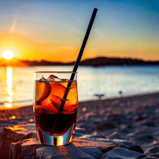 Orange Viking Sunset, Scandinavian cocktail with Aquavit and Orange ...