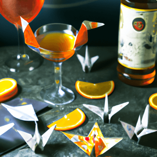 Origami Flight, Japanese twist on Paper Plane cocktail