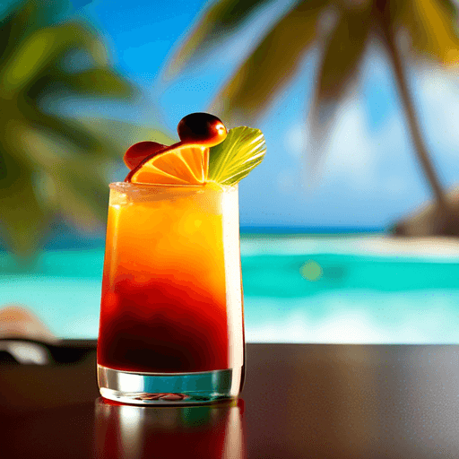 Pacific Tamarind Twist, Tropical cocktail with tamarind, pineapple, and ...