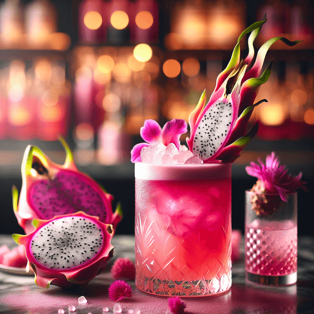 Pink Paradise Cooler, Exotic pink cocktail with cold-pressed juices and ...