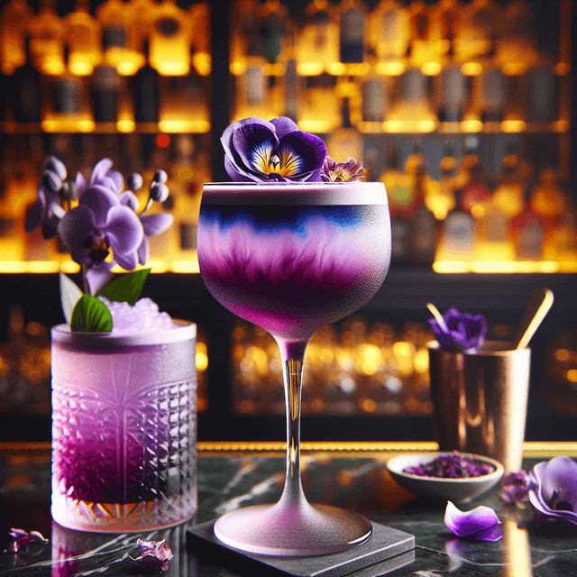 Purple Enigma, Visually captivating and flavorfully complex cocktail ...