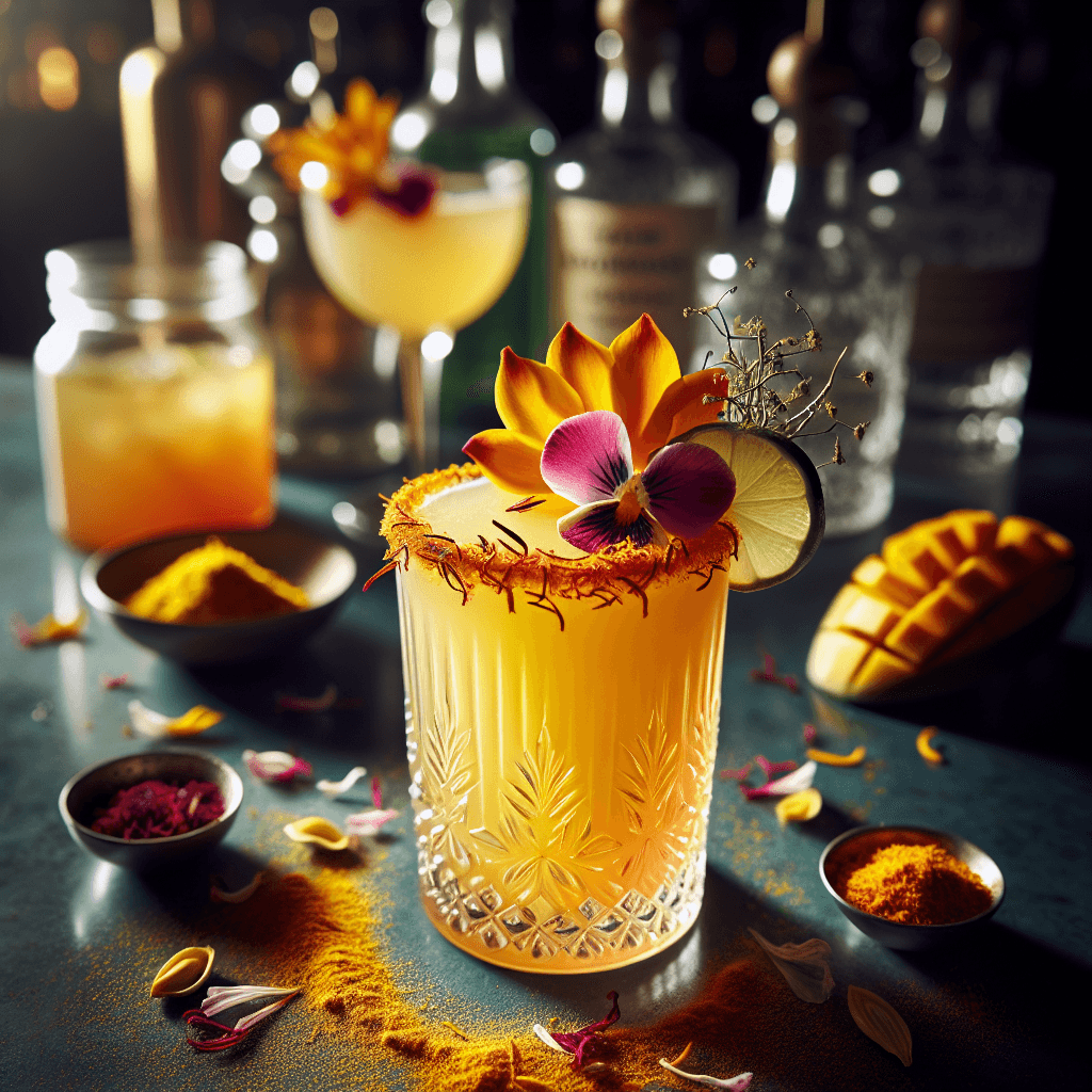 Raksha Rhapsody, Exotic mango-coconut cocktail with saffron and ...