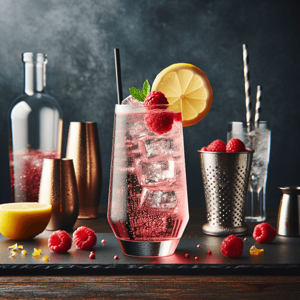 Raspberry Sprite Fizz, Refreshing Raspberry Sprite Fizz mocktail