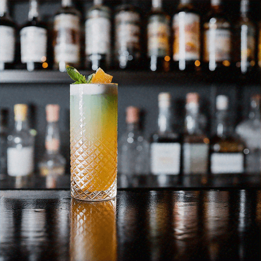 Rice Tea Basil Bliss, Refreshing cocktail with rice tea-infused gin ...