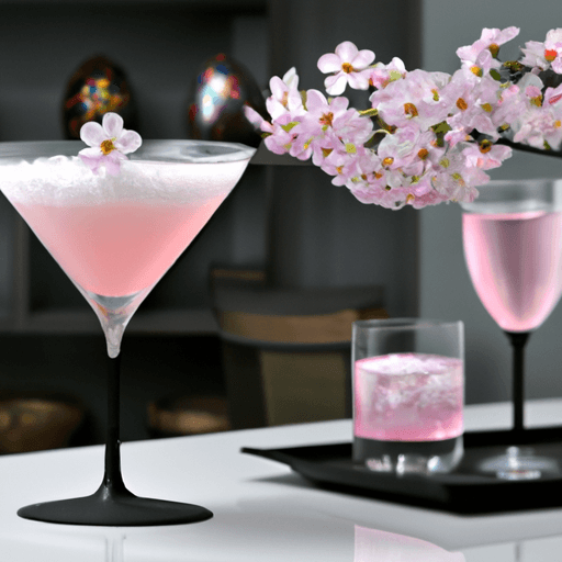 Sakura Sunrise, Japanese-inspired pink cocktail