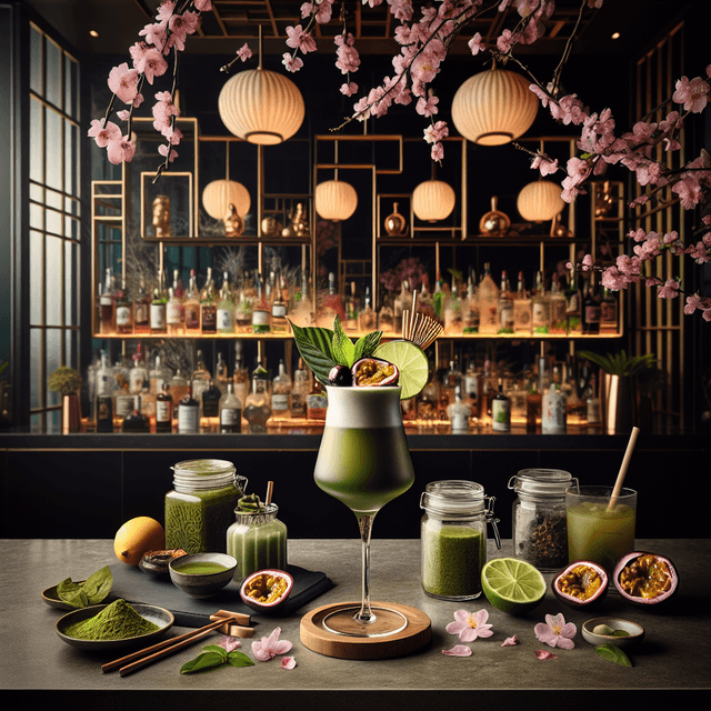 Samba Sakura Fusion, Vibrant fusion of matcha and tropical flavors