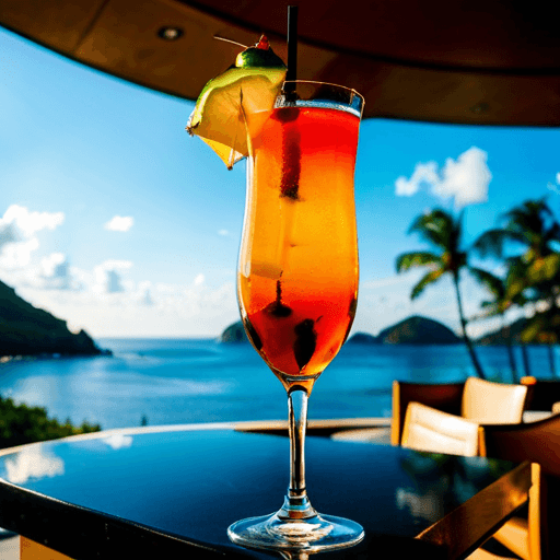 Savannah Sunscape, African-inspired cocktail with baobab, marula, and ...