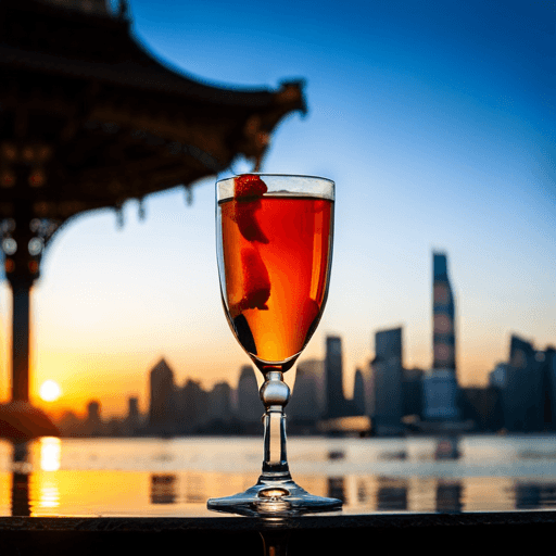 Shanghai Serenity, Sophisticated, aromatic cocktail with Shanghai Gin fusion