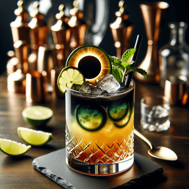 Solar Eclipse Mai Tai, Cosmic twist on traditional Mai Tai cocktail