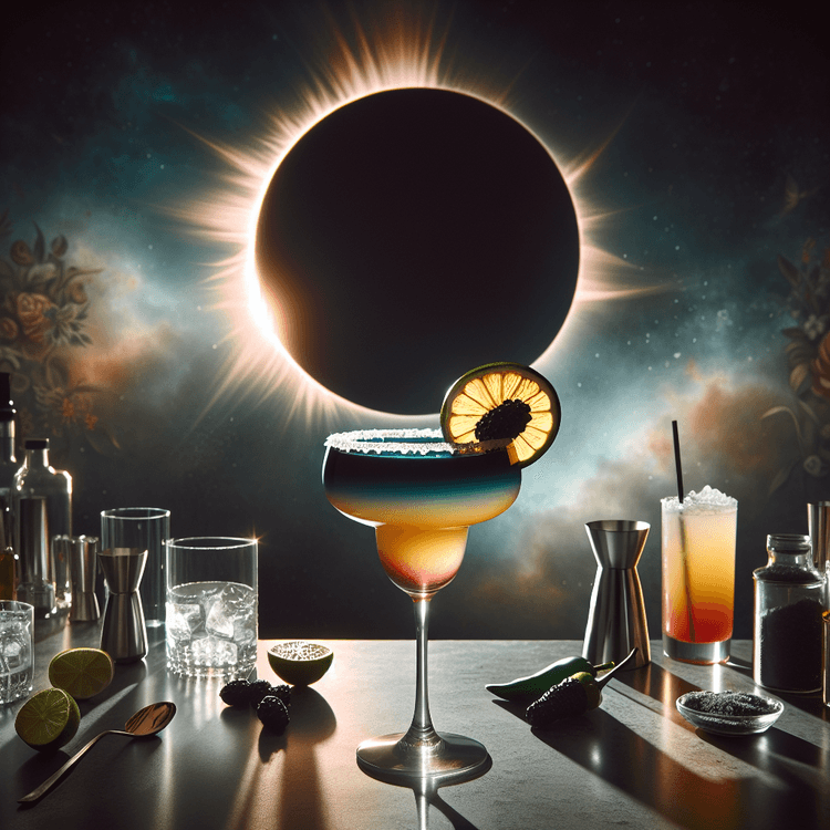 Solar Eclipse Margarita, Visually stunning cocktail with a citrusy base ...