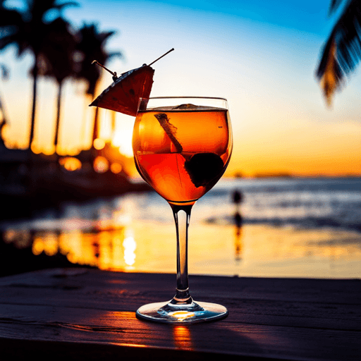 Southern Sunset Serenade, Sweet tea and bourbon cocktail with honey and ...