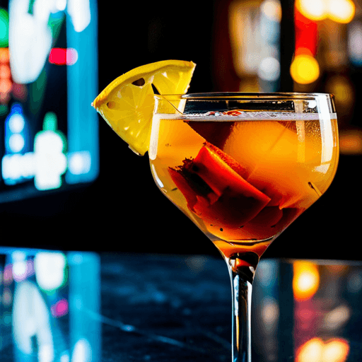 Spicy Sage Gin Inferno, Spicy gin cocktail with sage and habanero