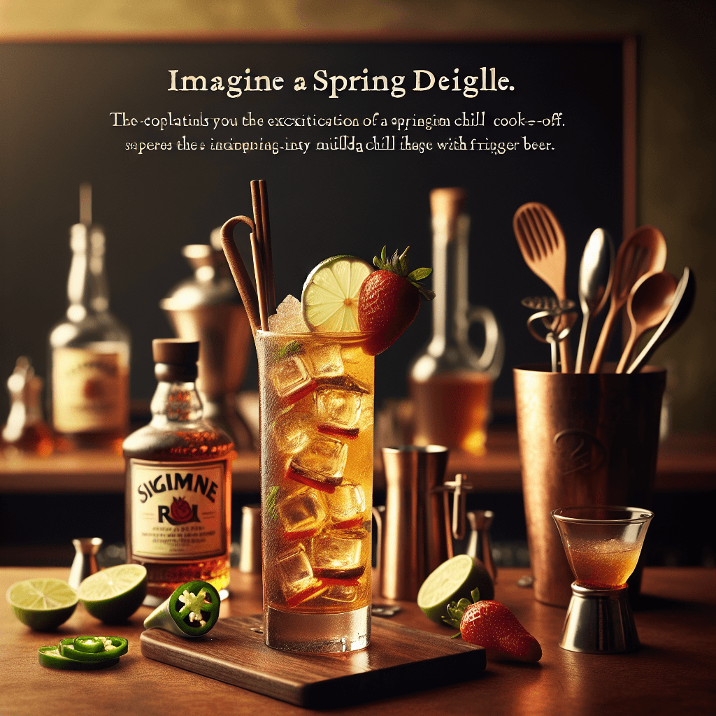 Spring Sizzle Rum Delight, Sweet and spicy rum cocktail for spring ...