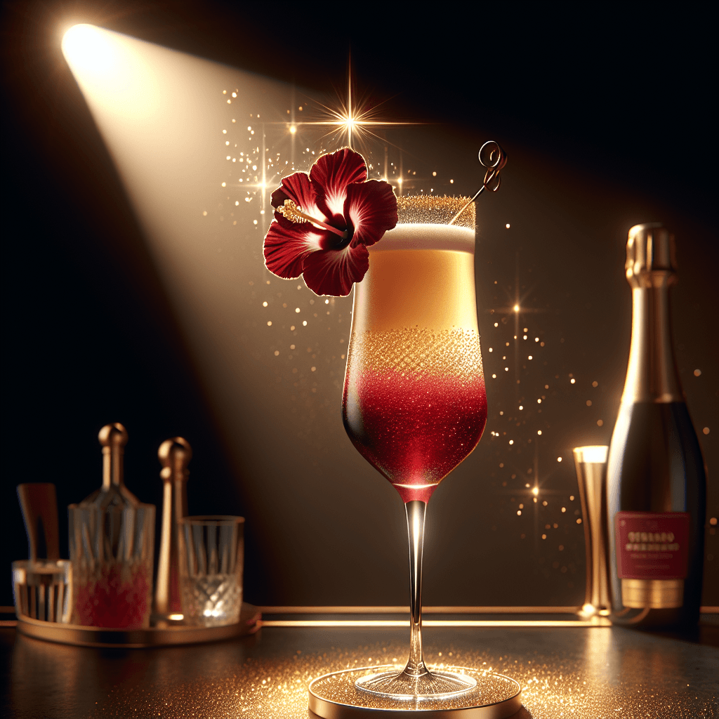 Stage Spotlight Spritz, Vibrant cocktail inspired by live theatre