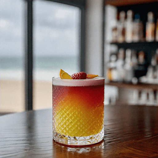 Strawberry Desert Mirage, Bold mezcal cocktail with strawberry syrup ...