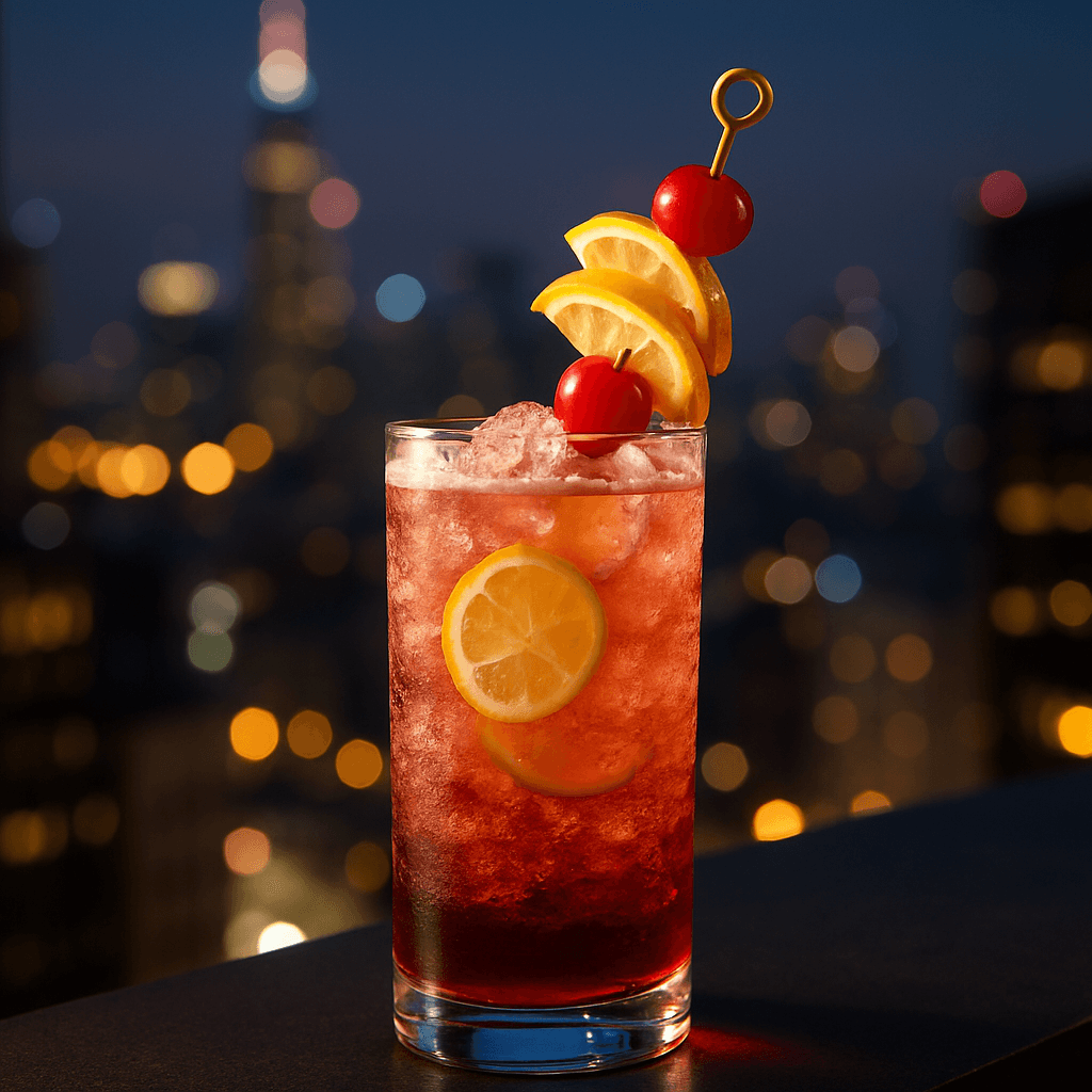 Strawberry Pearl Twilight, Effervescent cocktail capturing twilight spirit