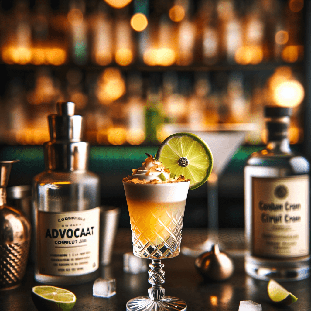 Sundown Citrus Cream, Tropical citrus cream cocktail with advocaat and ...