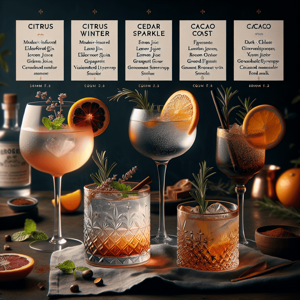 Sunny Solstice Spritz, Winter cocktails with California flair