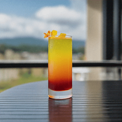 Sunrise Blossom Breeze, Refreshing mango and elderflower cocktail for ...