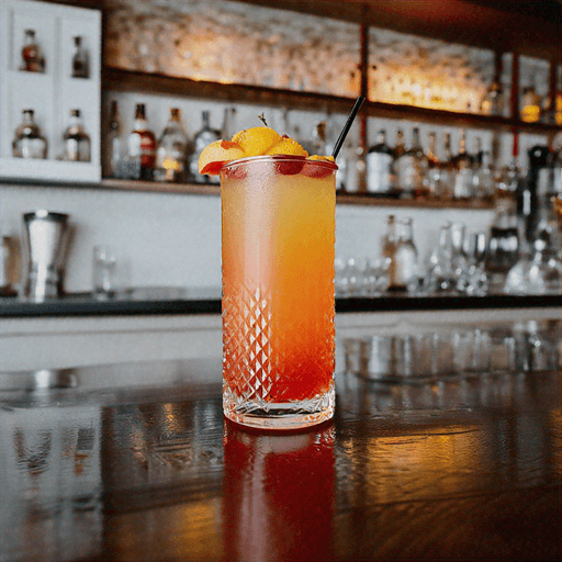 Sunset Picnic Punch, Vibrant summer fruit and floral cocktail