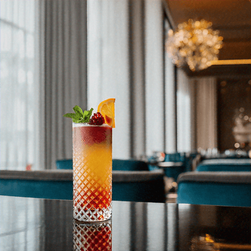 Sunset Pomegranate Mule, Refreshing citrus cocktail with pomegranate ...