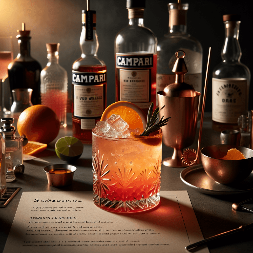Sunset Reverie, Sophisticated cocktail with bold, bittersweet ...