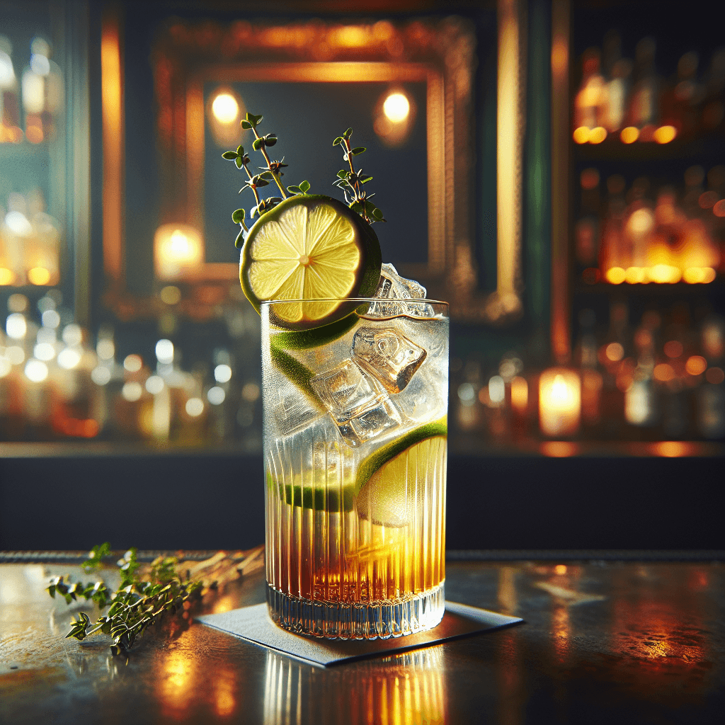 Sunset Serenity, Citrusy whiskey cocktail with chamomile and green tea ...