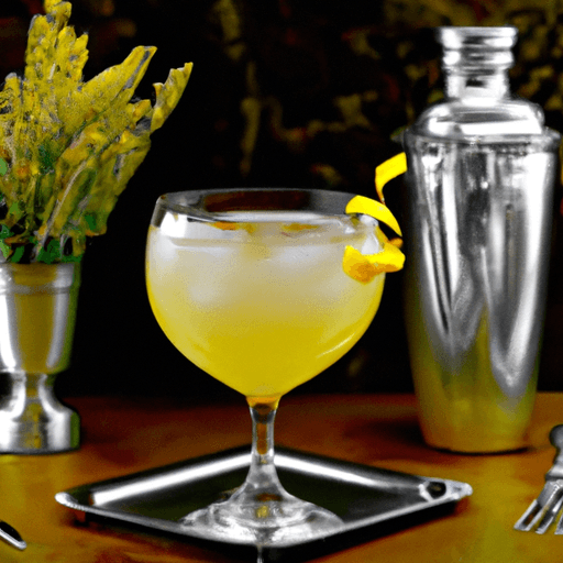 The Alpine Oasis, Refreshing gin cocktail with Genepy liqueur