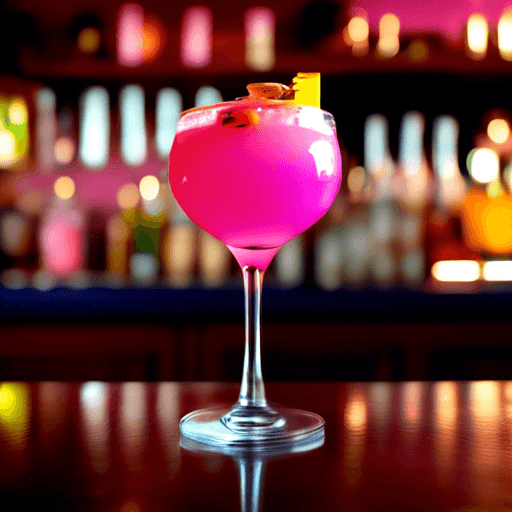 The Dirty Stopout, Vibrant layered cocktail with Gordon's Pink Gin and ...